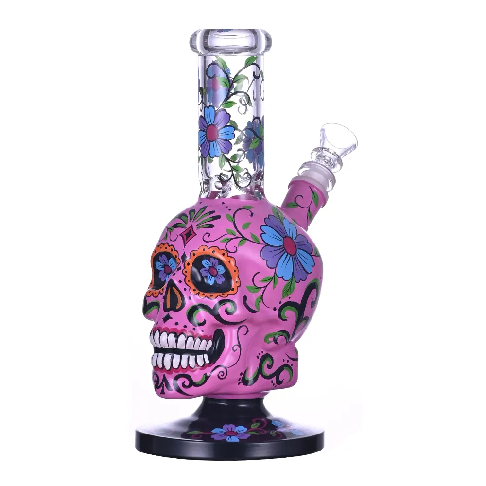 Hippie Style Glass Water Pipe | 2024 Collection | Glass Bong With ...