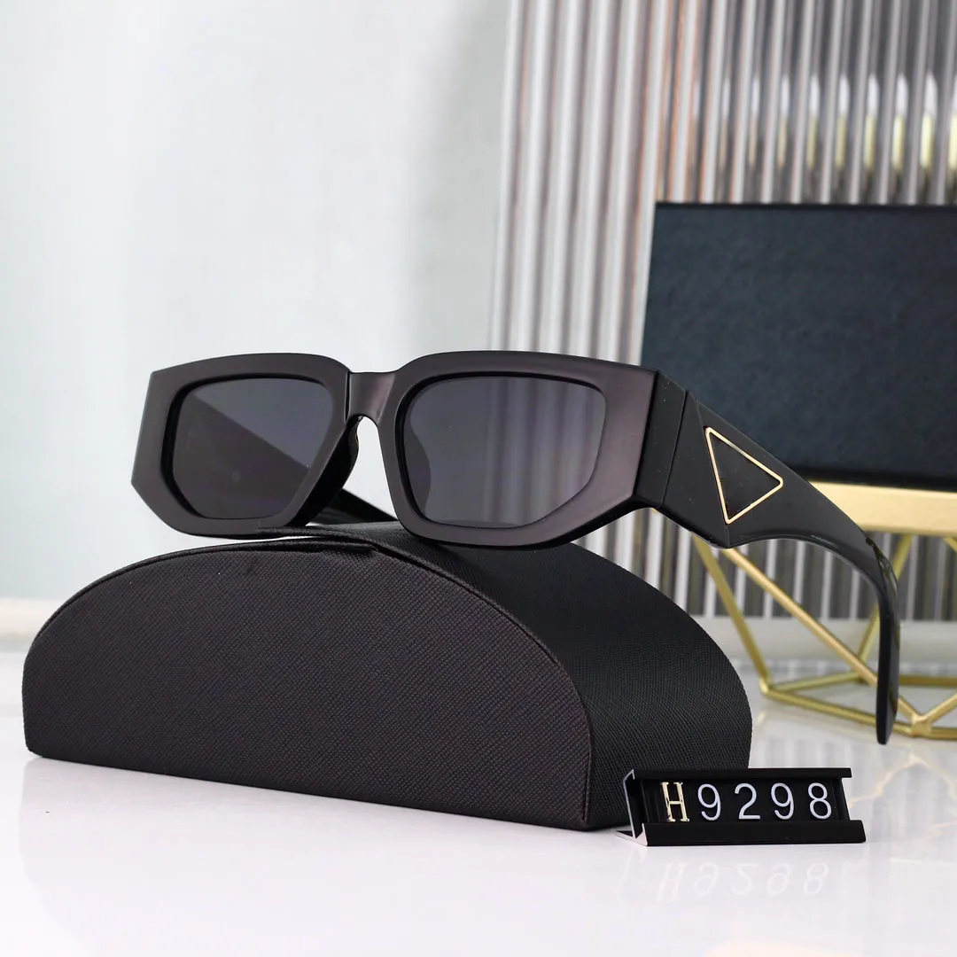 Designer Unisex Rectangle Sunglasses Womens Classic Outdoor Shades With ...