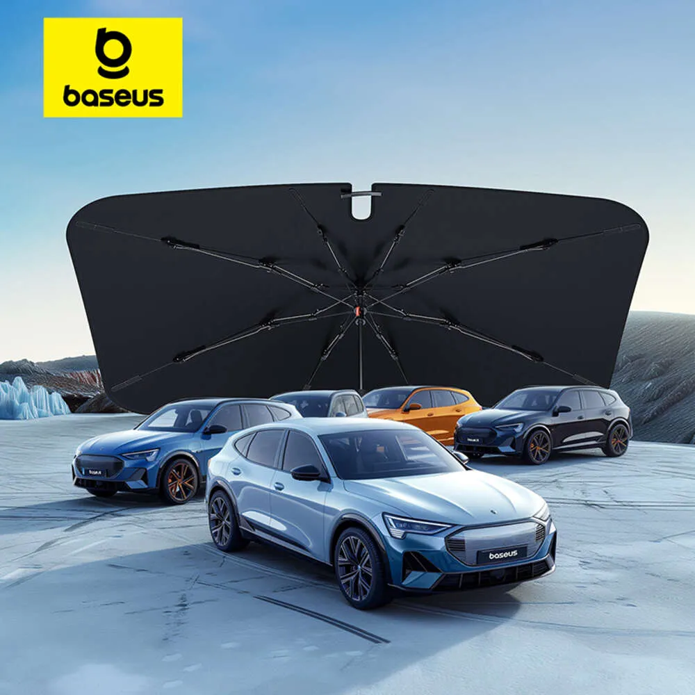 Car Retractable Curtain with UV Protection: Baseus Windshield Sunshade ...