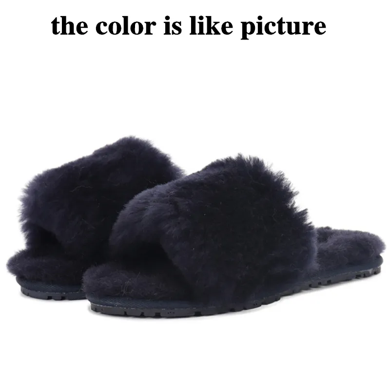 Tazz Mustard Seed Chestnut Fur Tasman Fluffy Slider Slippers Ultra Mini ...