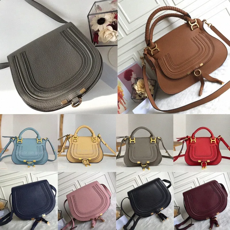 Fashion Marcie Double Carry Bag: Luxury Designer Grained Leather ...