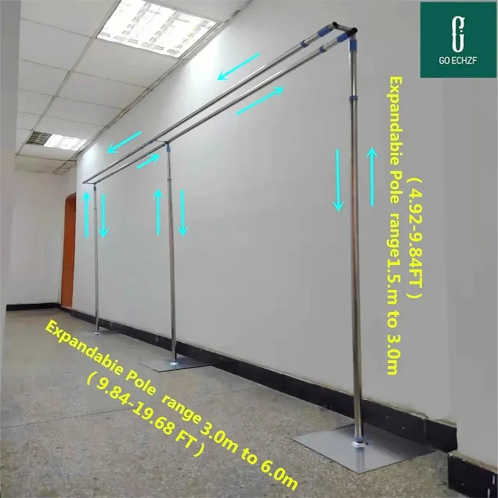 Adjustable Backdrop Curtain Stand: Versatile Double... From Homesicker ...