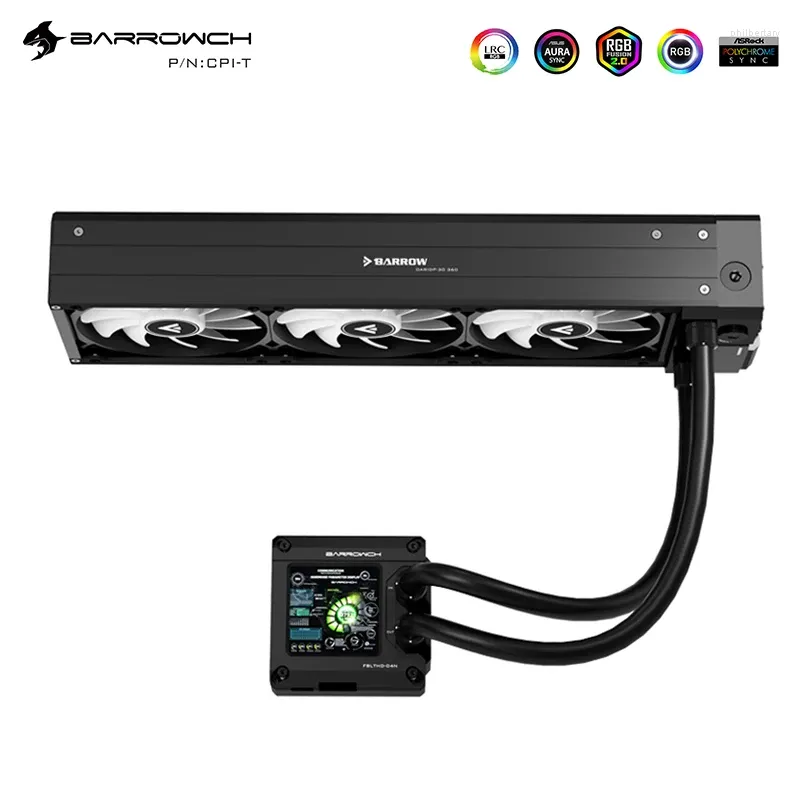 BARROW CPU Water Cooling Kit For AMD/Intel 240/360 Radiator 17W PWM ...