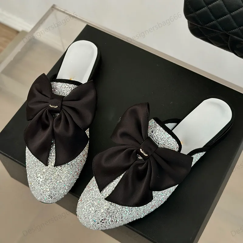 Classic Lambskin Platform Heels For Women Flat Sparkly Flat Sandals ...