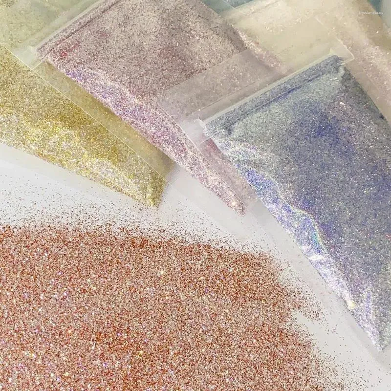 Iridescent Nail Glitter Powder - 10g Laser Chrome Pigment, Ultra Fine ...