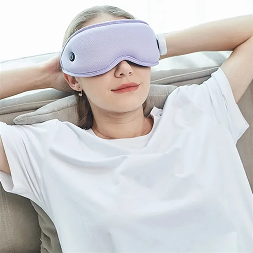 3-in-1 Eye Massager Sleep Mask: Vibration, Air Pressure & Heat ...
