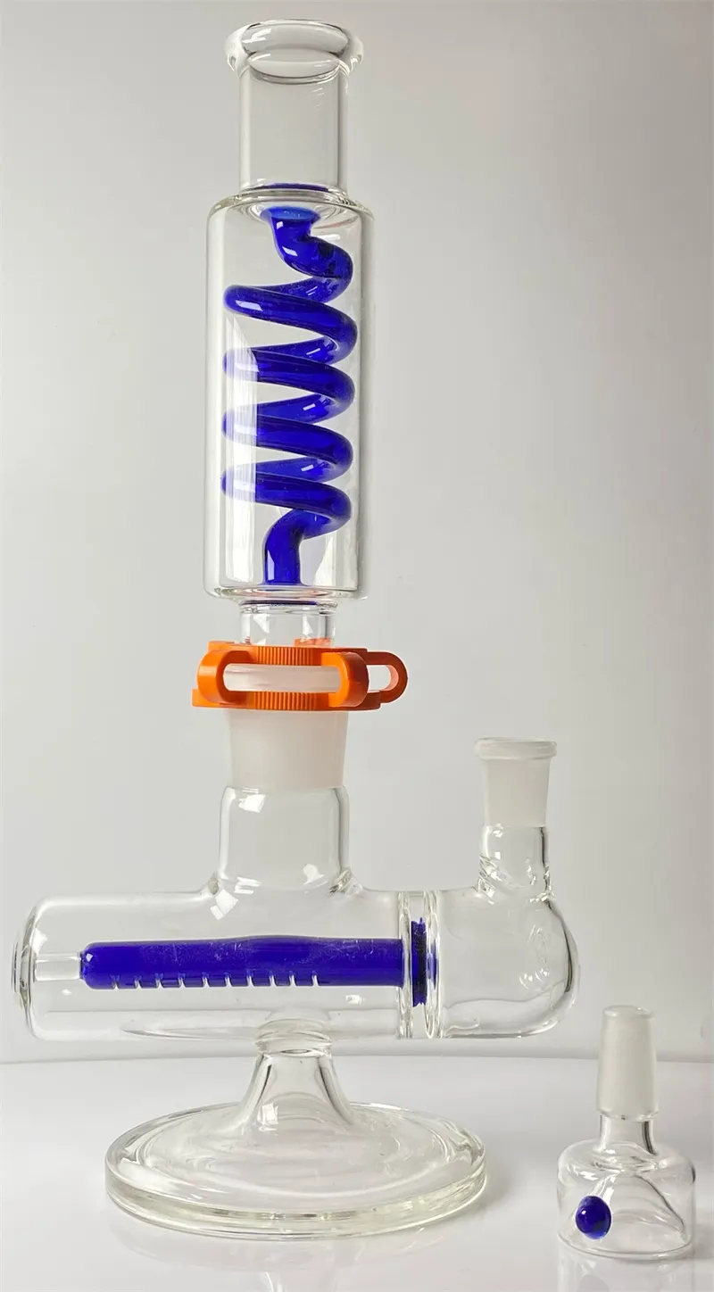 Freezable Straight Tube Dab Rig With Inline Perc And Condenser Coil ...