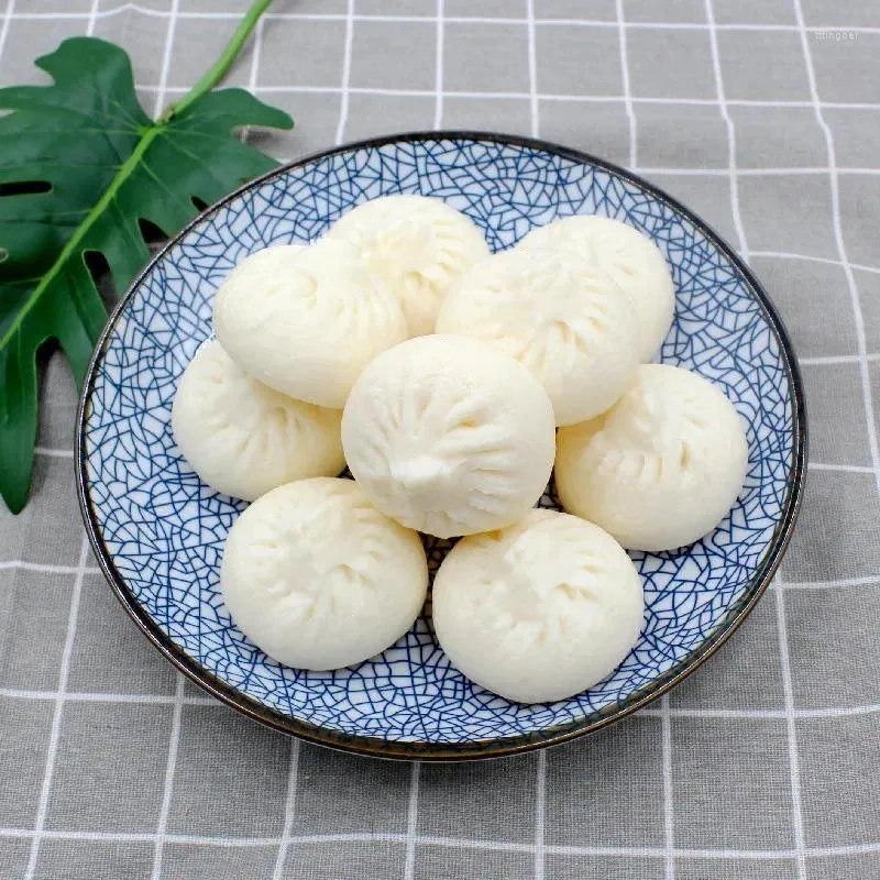 Chinese Bread Simulation Baozi With Decorative PVC Flowers Perfect For ...