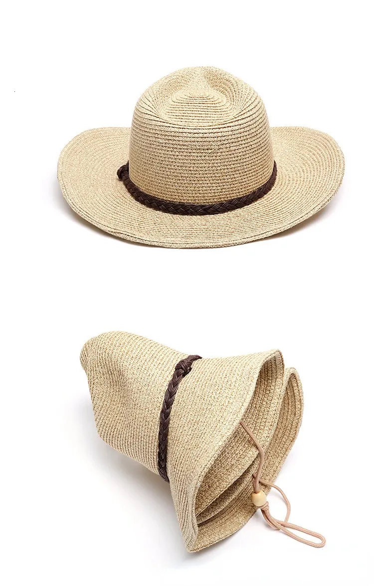 Big Head XXXXL 62cm Straw Hat Men Women Summer Outdoor Sun Hats Panama ...