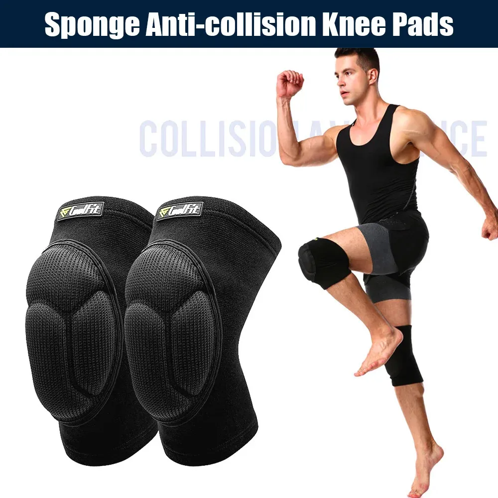 Sports Anti-collision Sponge Knee Pads Cotton Polyester Thickened Knee ...