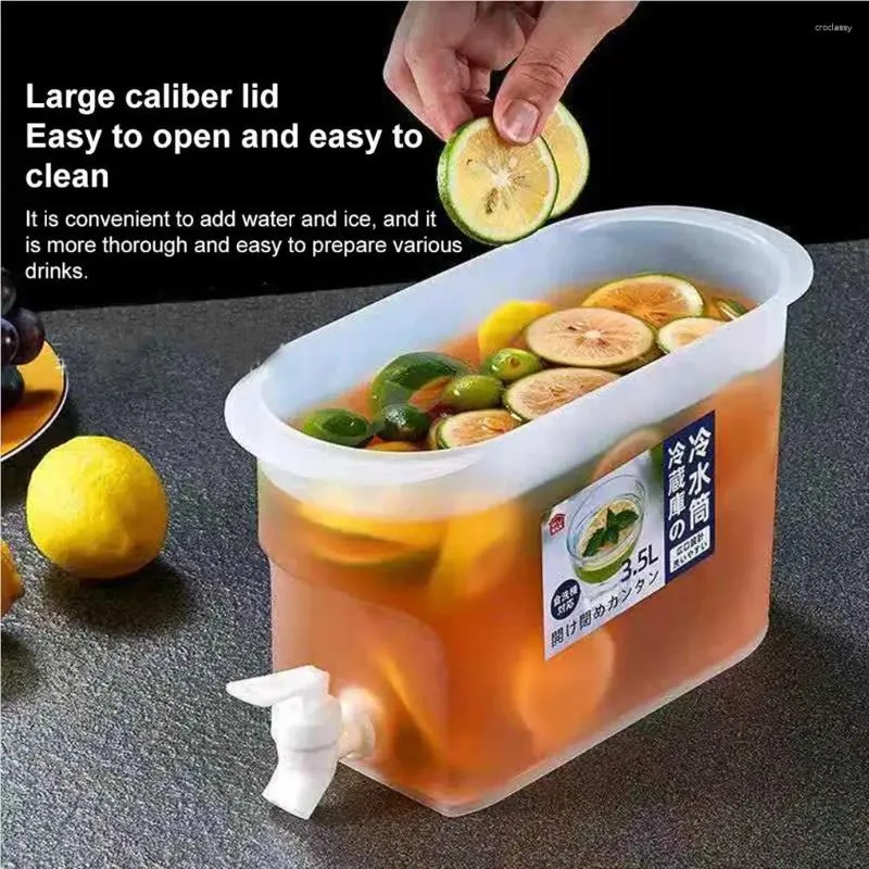 3.5L Freezer Jug Refrigerator 5l Water Container With Tap Pot For ...