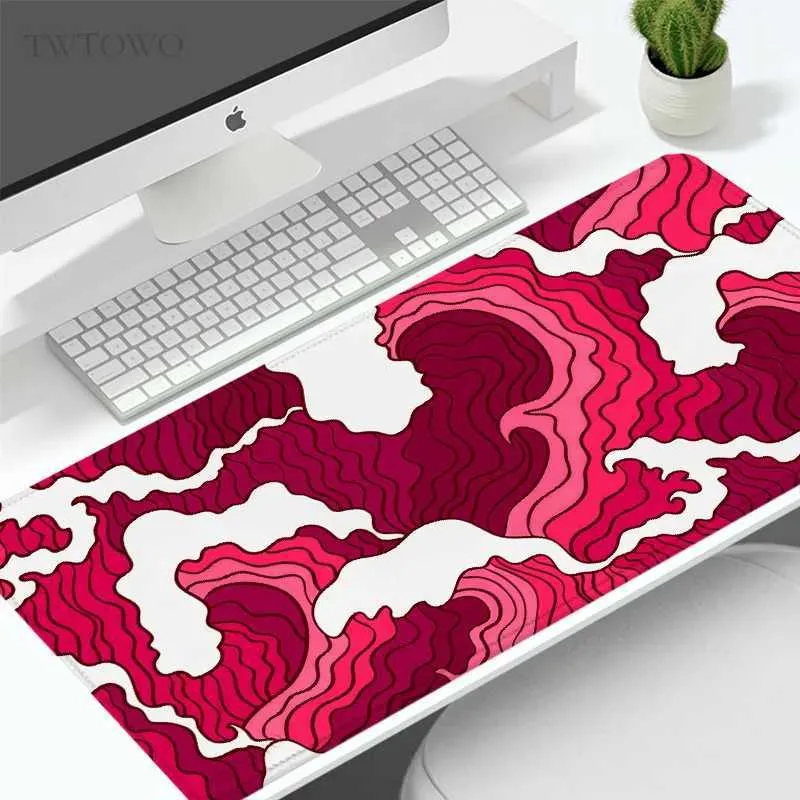 DHgate.com:XL Gaming Mouse Pad with Wrist Rest - Great Wave Design ...