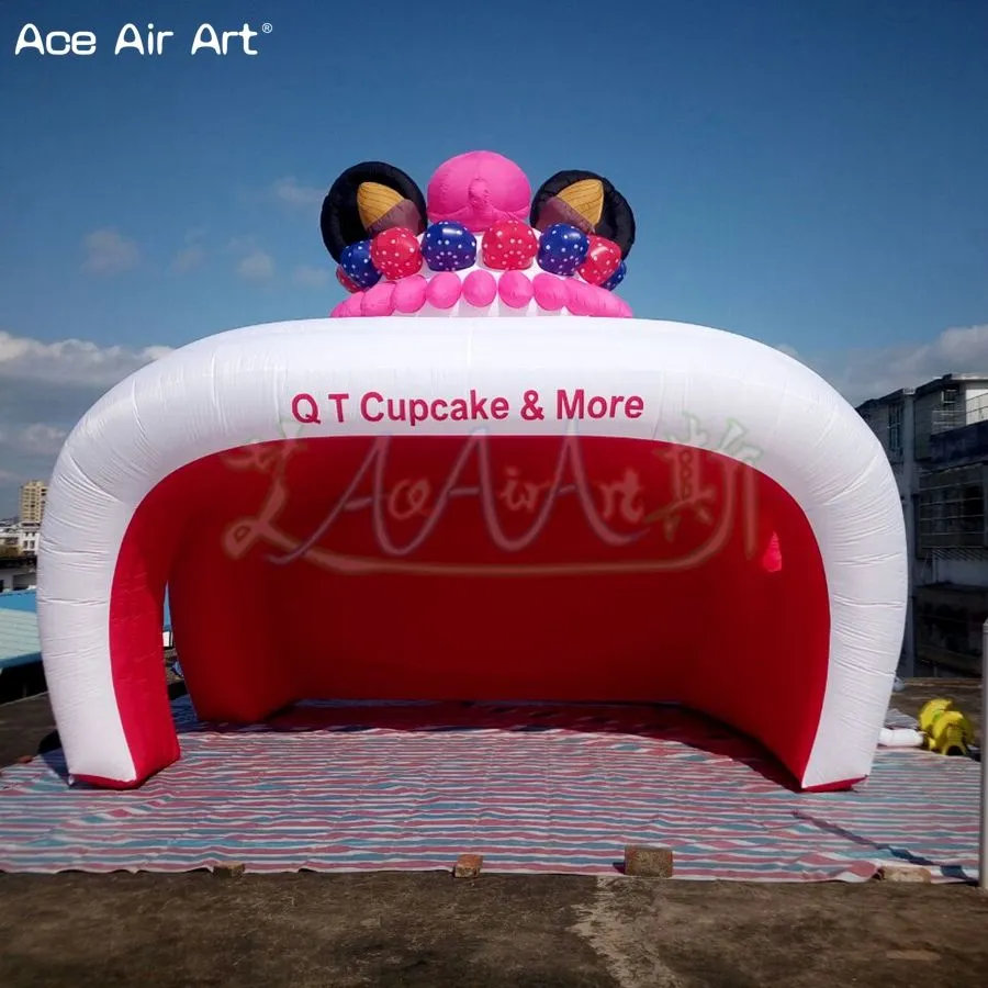 Inflatable Gelato Booth Tea Bran Stand Perfect For Outdoor Advertising ...