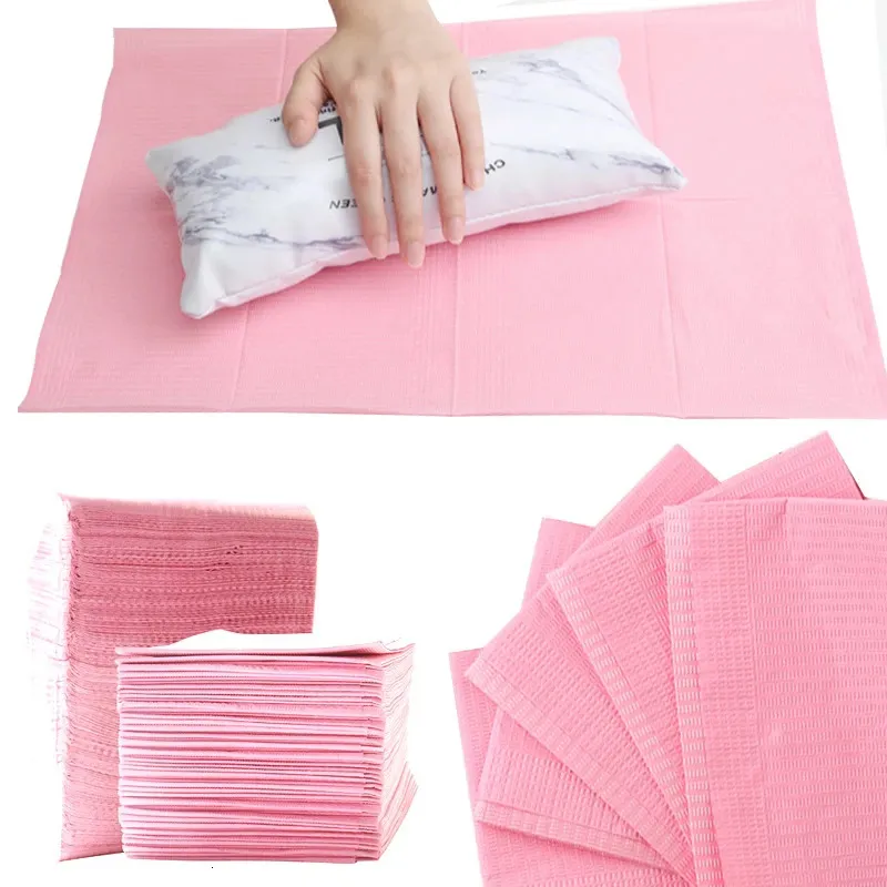 Disposable Nail Art Table Mats - Waterproof Cleaning Pads for Nail ...