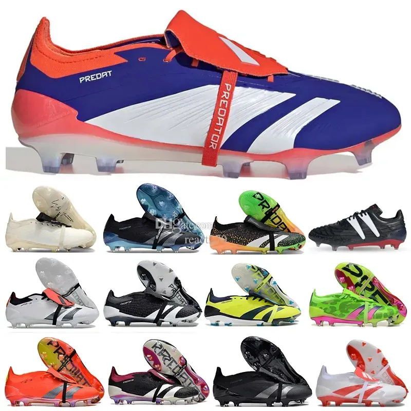 LACELESS Men's Designer Predator 3 Football Boots With Metal Spikes And ...