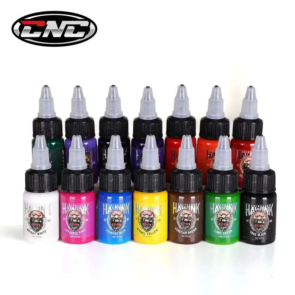 Tattoo Ink Sets Professional Pigment Set For Makeup & Body Art 5/15ml ...