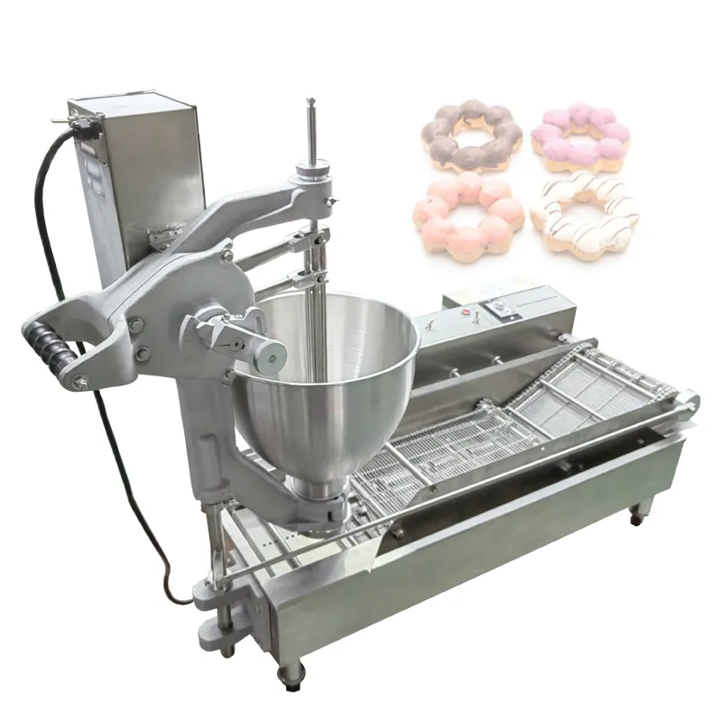 Automatic Flower Donut Maker Machine - High-Power 6000W Electric Donut ...