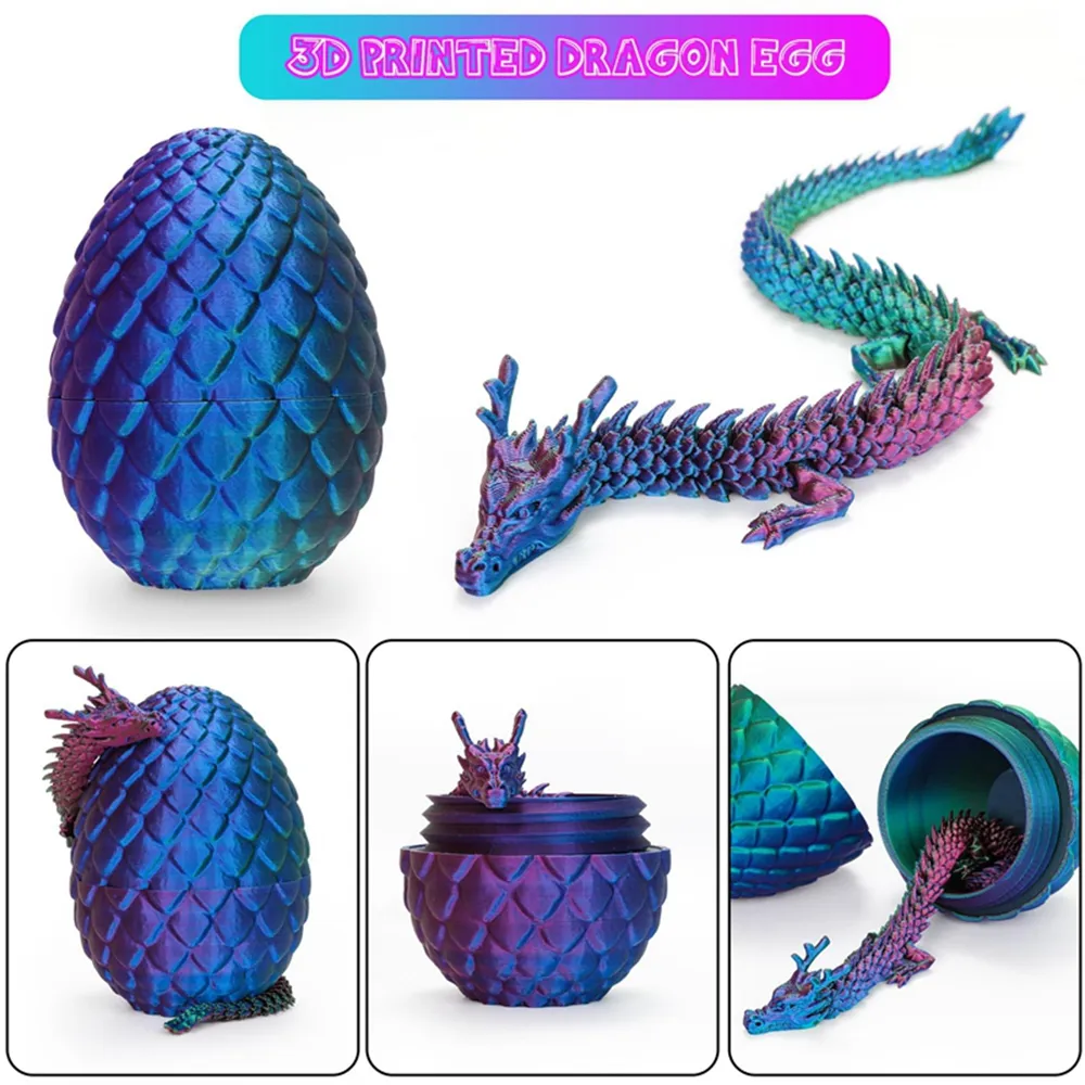 Handmade 3D Printed Dragon Egg Succulent Gift Box Set 13cm And 30cm ...