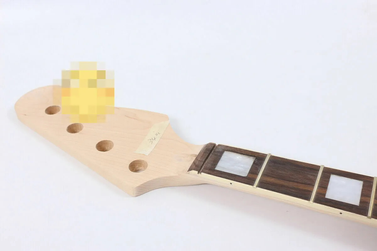 Handmade Unfinished Telecaster Bass Neck Neck With 20 Frets, Maple ...