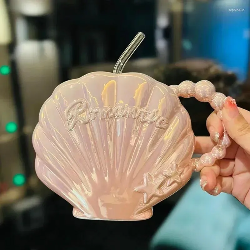 2024 High Beauty Pearl Shell Ceramic Pumpkin Shaped Mug With Unique ...