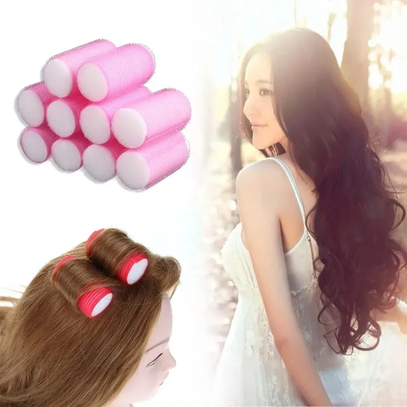 10-Piece Hair Rollers Set: Easy DIY Styling at Home! Get Bendable Hair ...