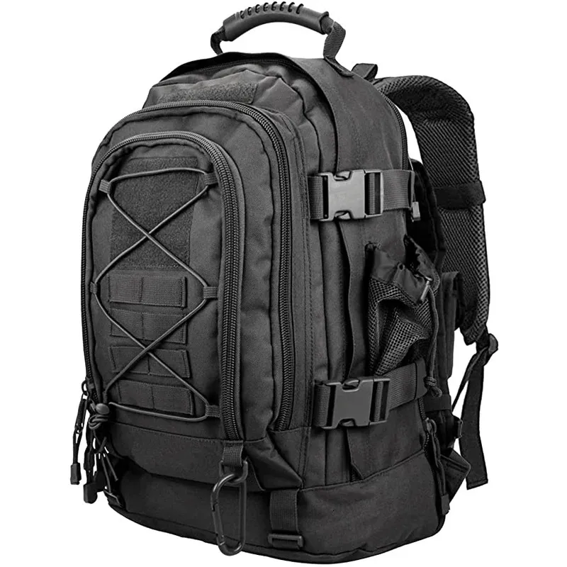 Extra Large 60L Tactical Backpack For Men Women Outdoor Water Resistant ...