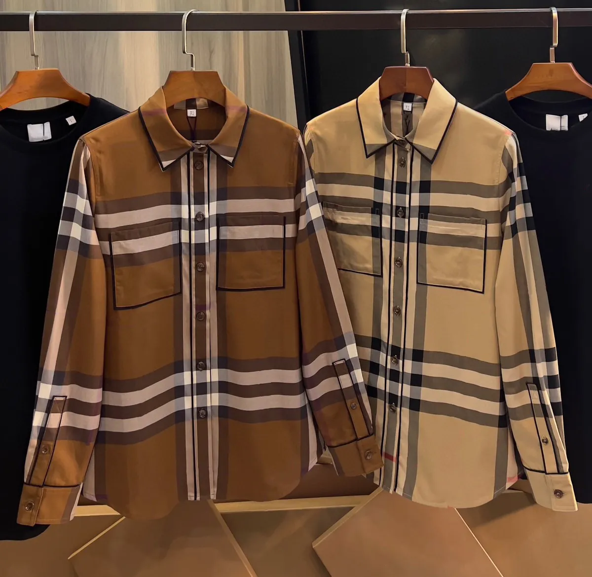 Designer Plaid Loose Lands End Coats Top High Quality Casual Loouse ...