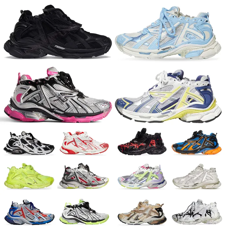 Premium Track Runners: Graffiti Design, Multicolor Sports Sneakers ...