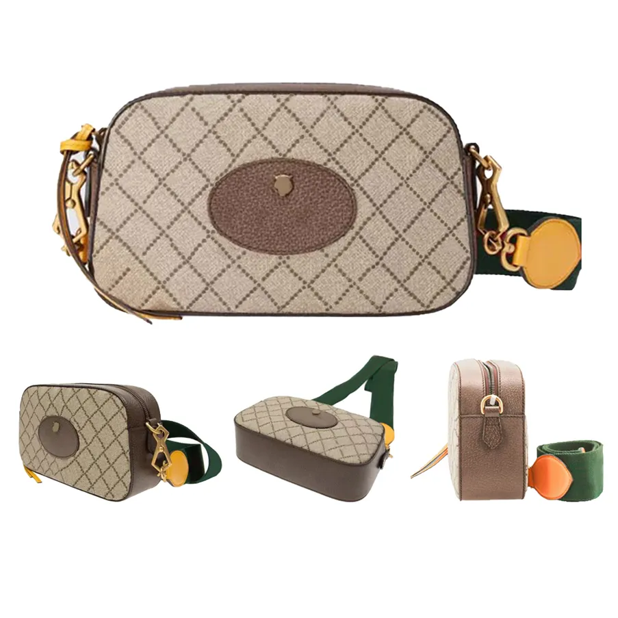 Luxury Designer Leather Messenger Camera Bag Purse For Women Exquisite ...