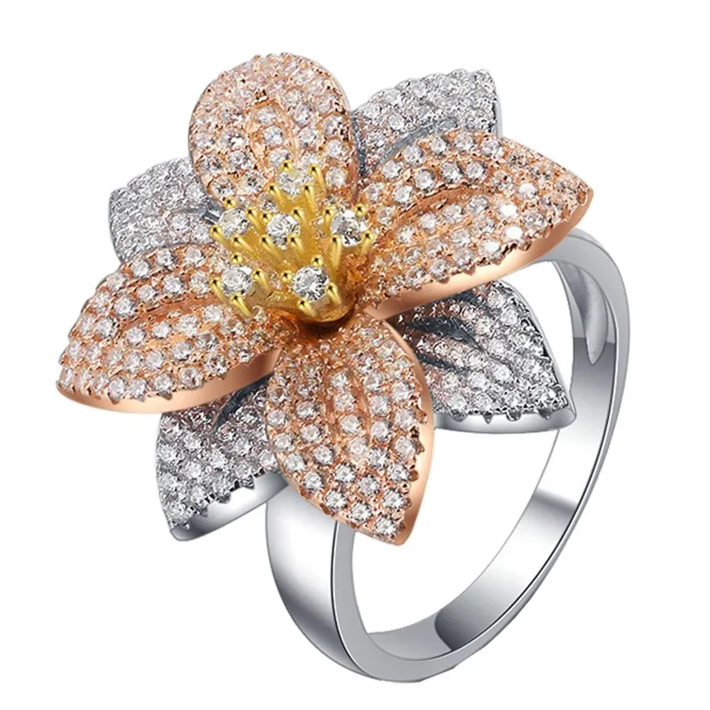 Luxury S925 Sterling Silver Amazon Ring With Full Bling CZ Diamonds 20 ...