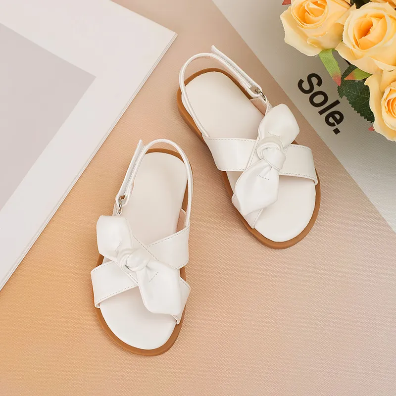 2024 Cross Bow Sandals For Girls Simple, Sweet, And Stylish Button ...