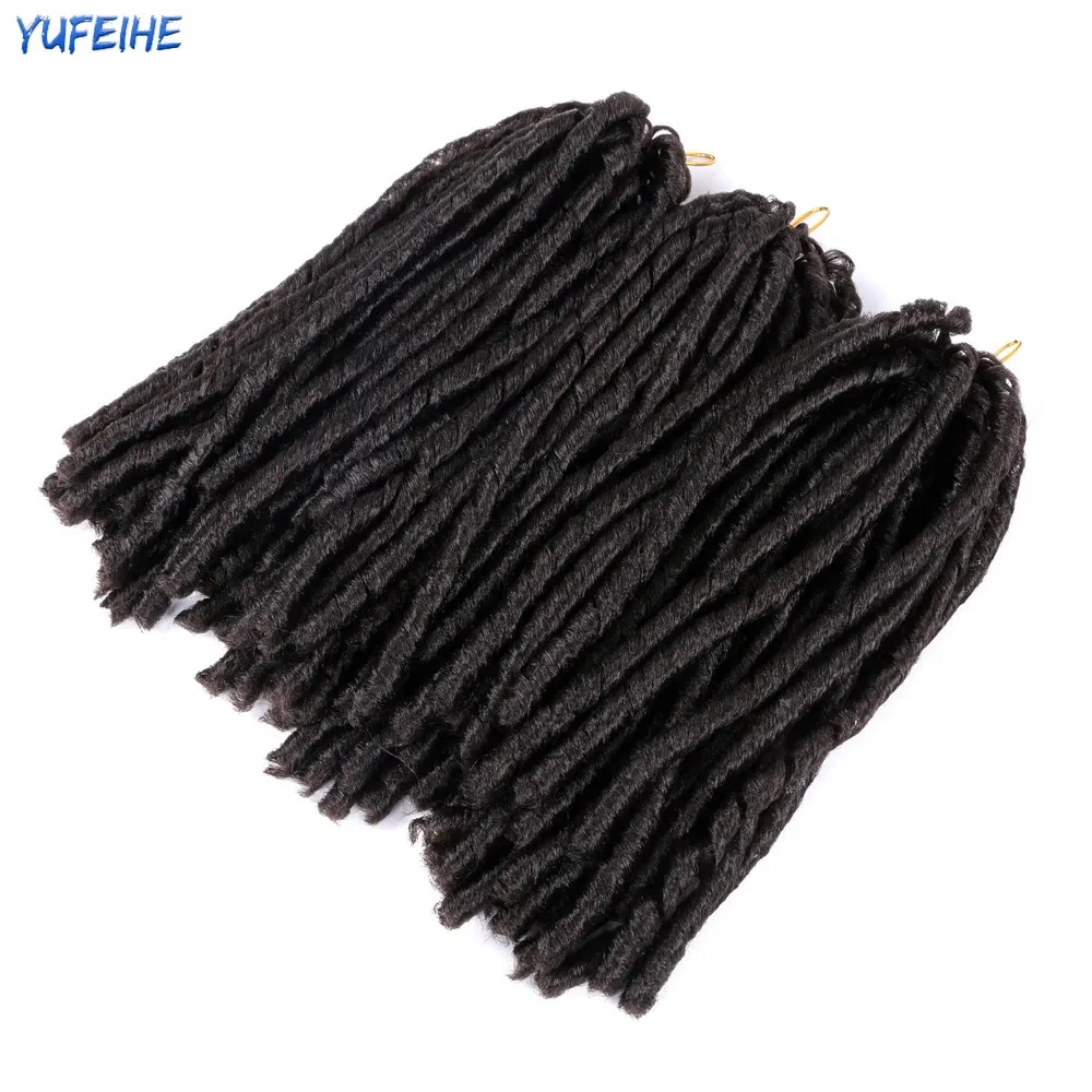 Soft Dreadlock Faux Locs Synthetic Braiding Hair Extensions On Brave 14 ...