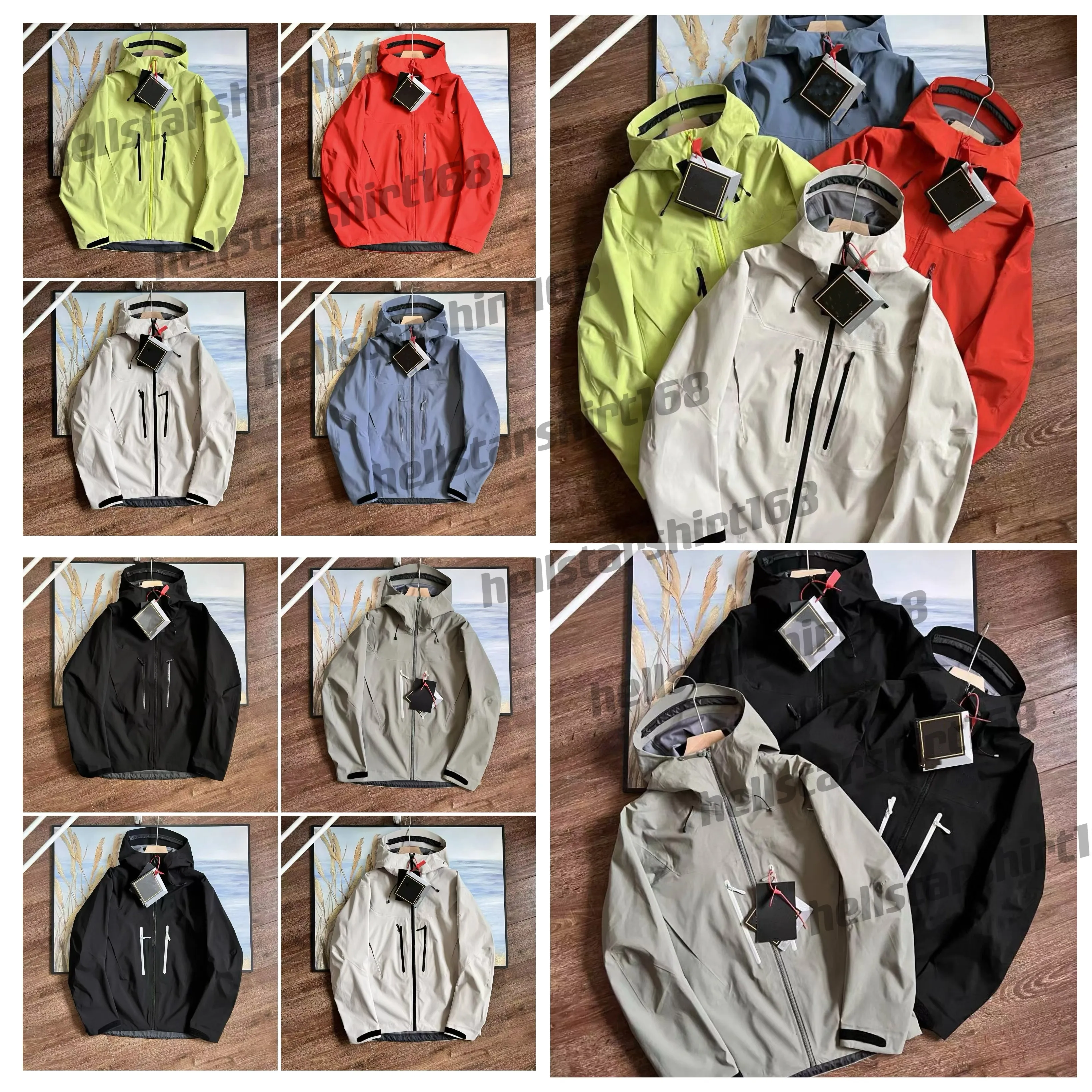 Designer jacket hooded men's and women's outdoor casual waterproof ...