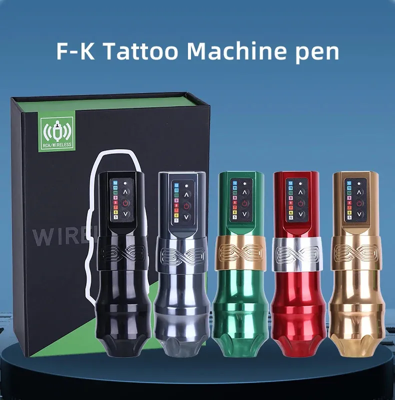 EXO Wireless Tattoo Machines 4.0mm Tattoo Pen With LED Light, Dual ...