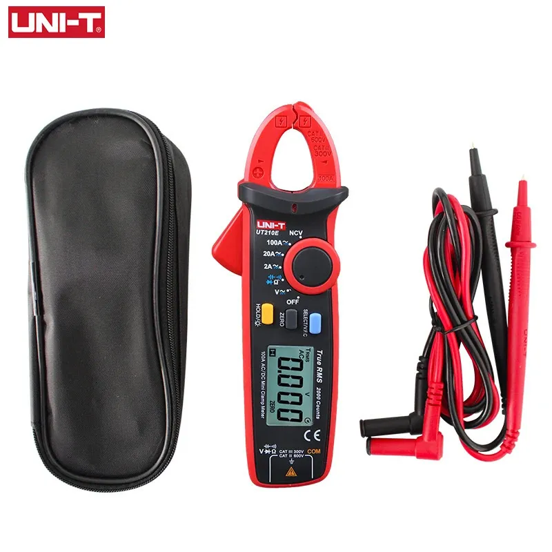 Wholesale UNI T Mini Inrush Current Clamp Meter UT210E Digital True RMS ...