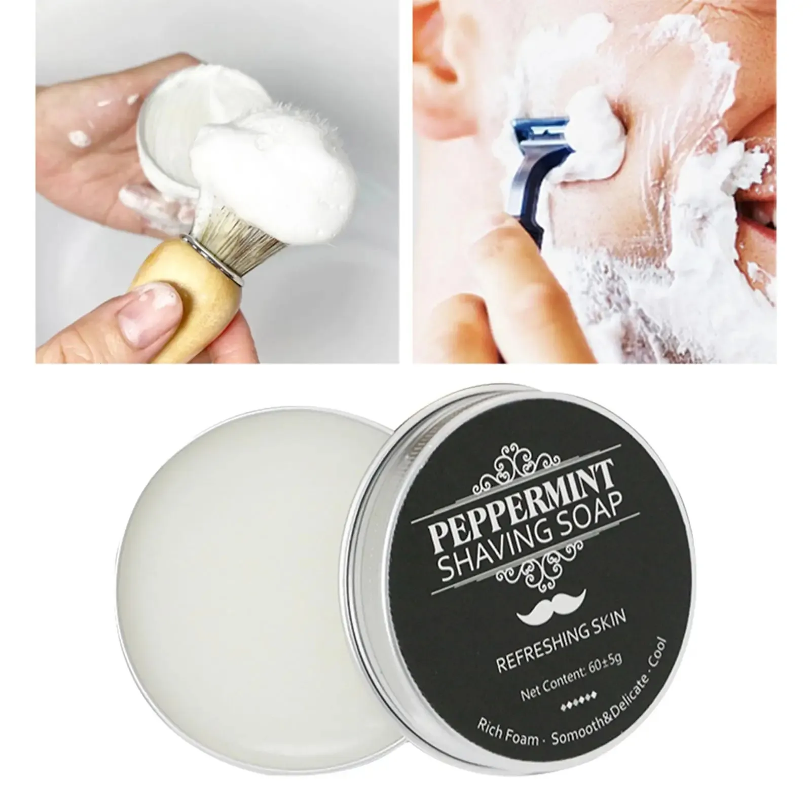 Premium Shaving Cream: Rich Foaming Lather for Smooth Barber-Style ...