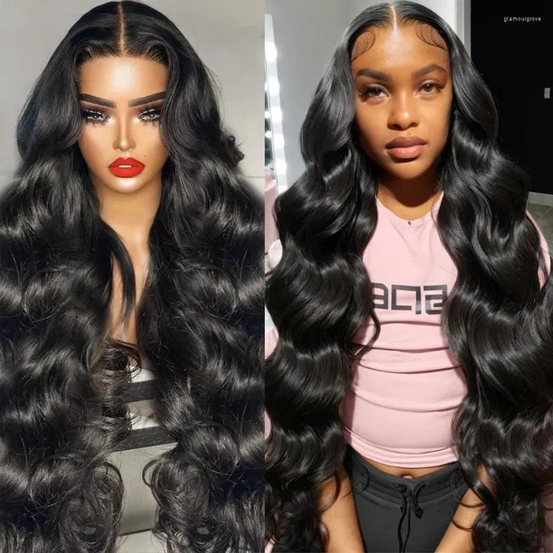 250 Density Body Wave 360 Lace Frontal Wig - 26 Inch Natural Black Remy ...