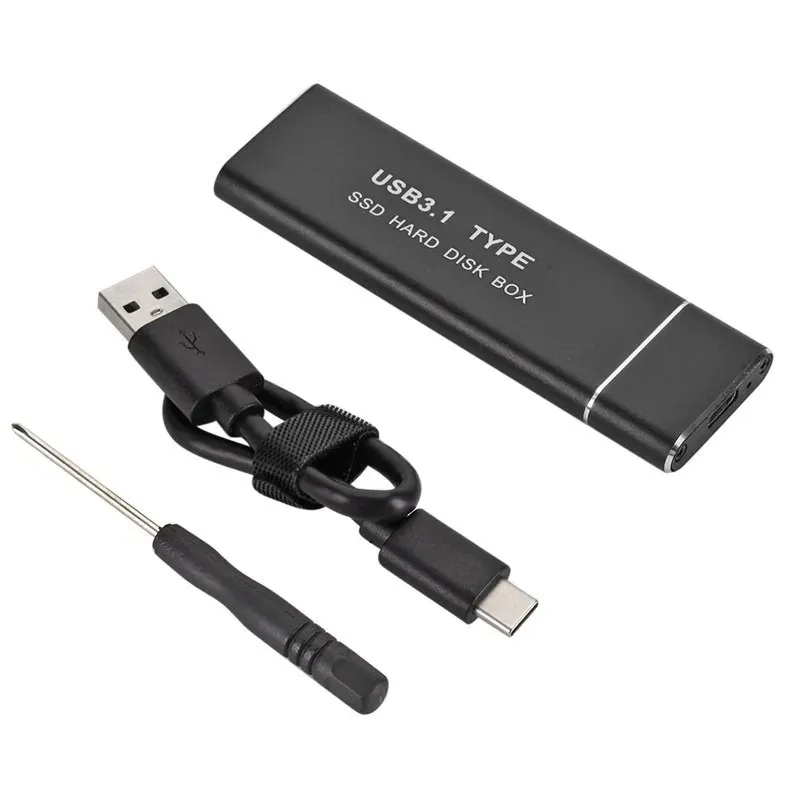 USB 3.1 Type C SSD Enclosure Case For 2230/2242/2260/22080 M.2 To USB C ...