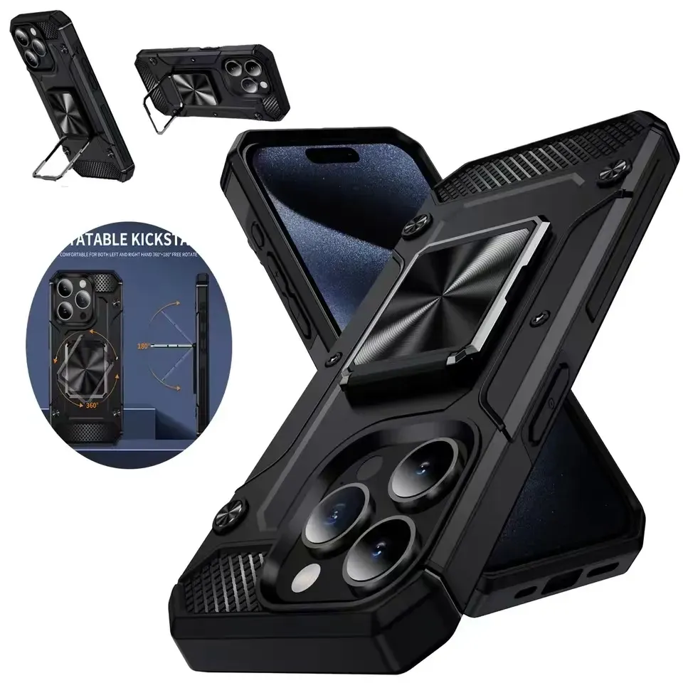 360° Rotating Metal Ring Doorbell Pro Stand Case For IPhone And Samsung ...