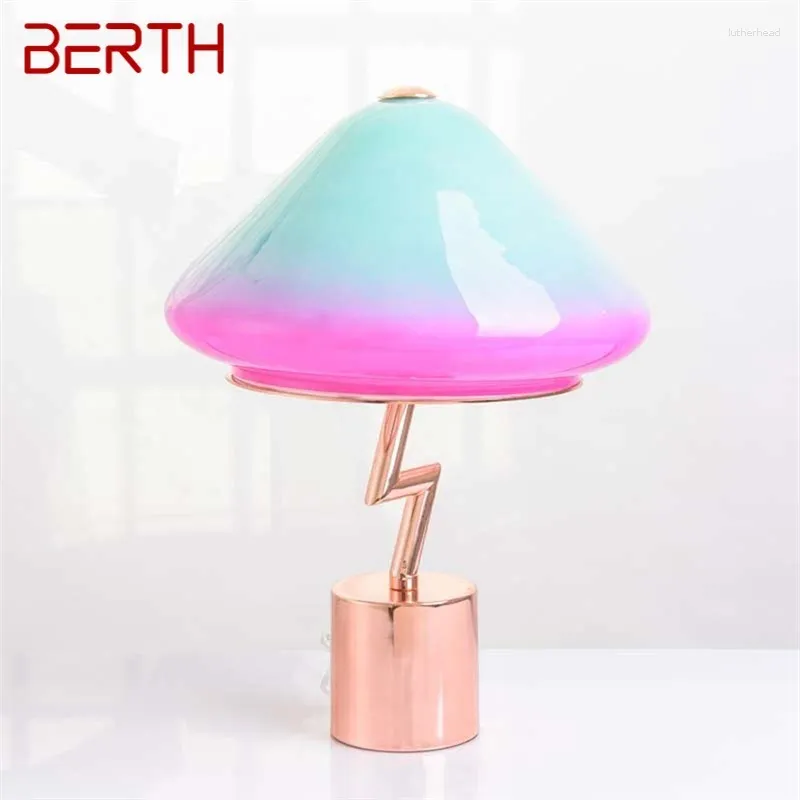 BERTH Modern LED Mushroom Desk Lamp Colorful Romantic Design For Home ...