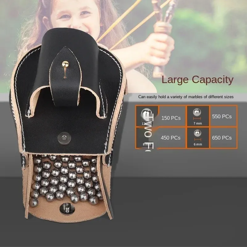 Slingshot Holder Bag PU Leather Waist Case For Camping, Hunting, EDC ...