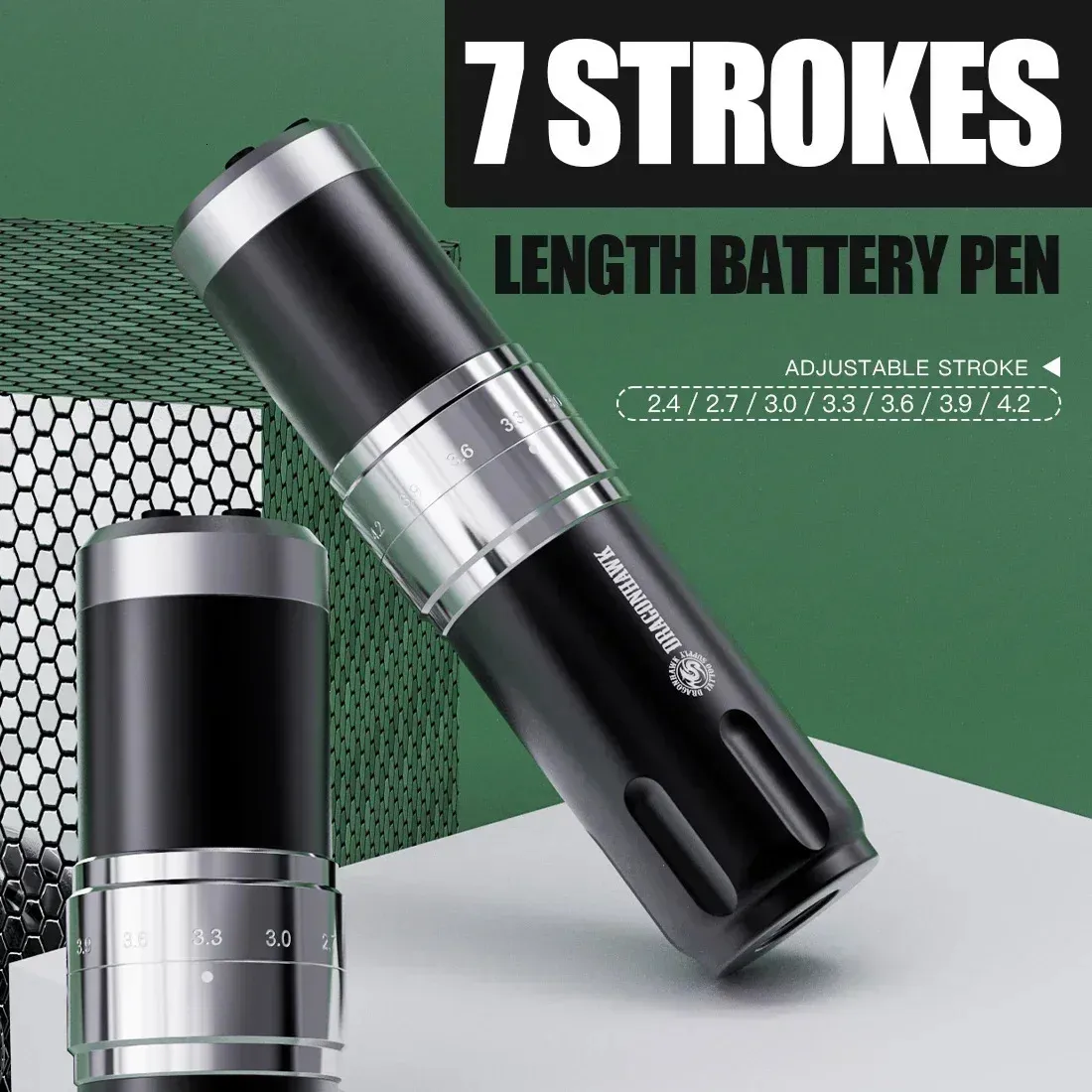 Dragonhawk X10 Wireless Tattoo Pen Adjustable Stroke, LED Display, 2024 ...