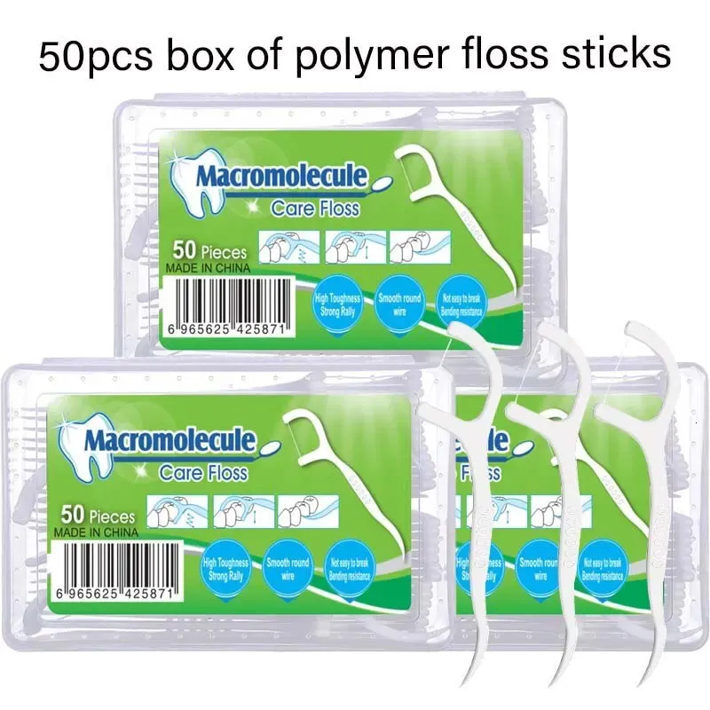 3-Piece Ultra-Fine Floss Picks: High Tensile Strength, Superior Oral ...