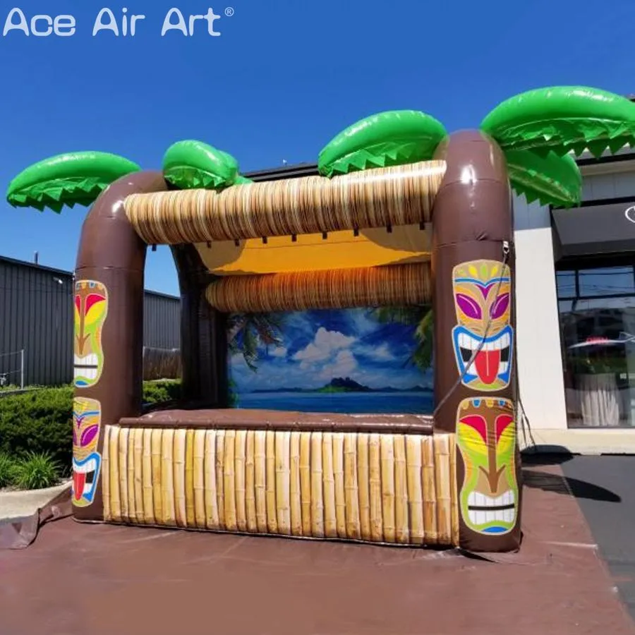 Santa Inflatable Tiki Bar