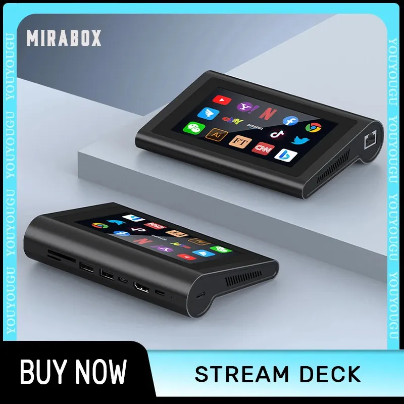 Mirabox Stream Deck: 8 In 1 Programmable Visual Keyboard Controller For ...
