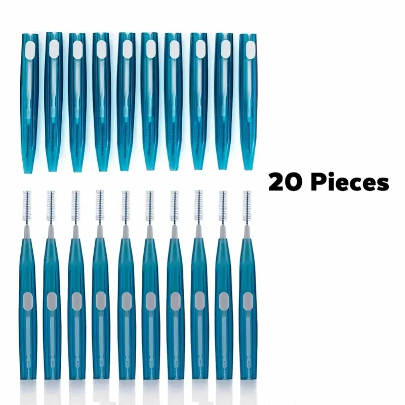 20-Pack Push-Pull dental interdental brushes for Gum and Orthodontic ...