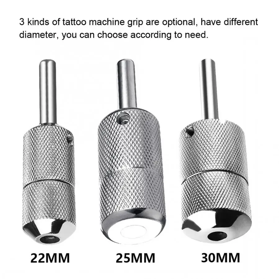 Premium Self-Locking Stainless Steel Tattoo Grip - 22/25/30mm ...