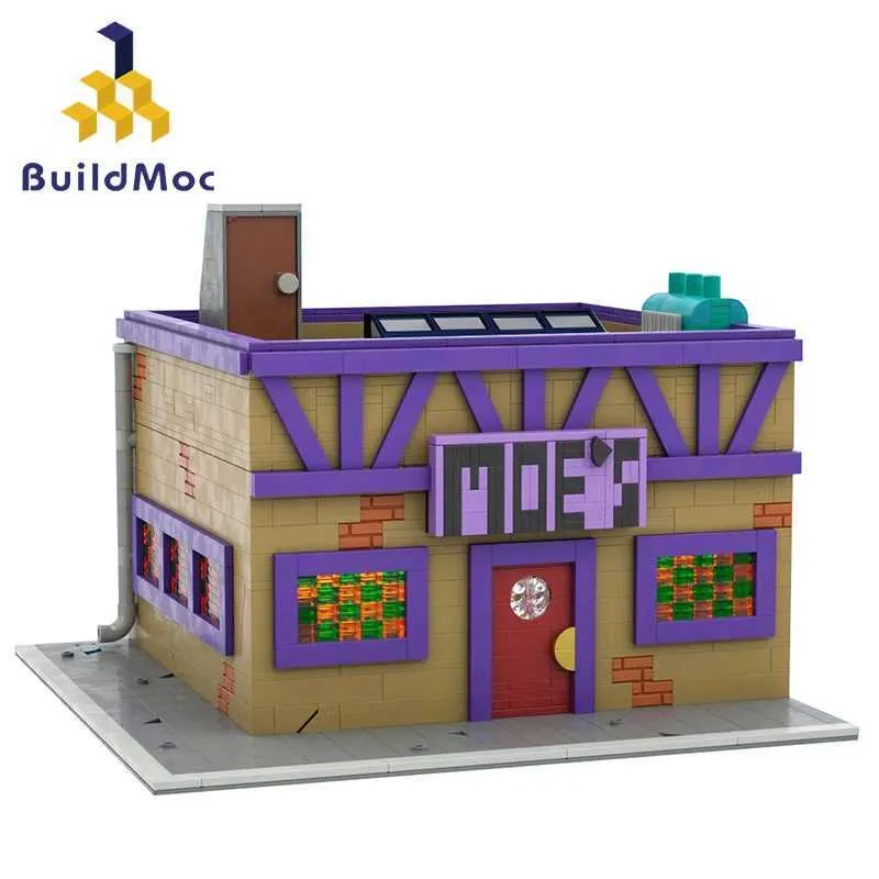 DHgate.com:The Simpsons Moe's Tavern Building Blocks Set: Collectible ...