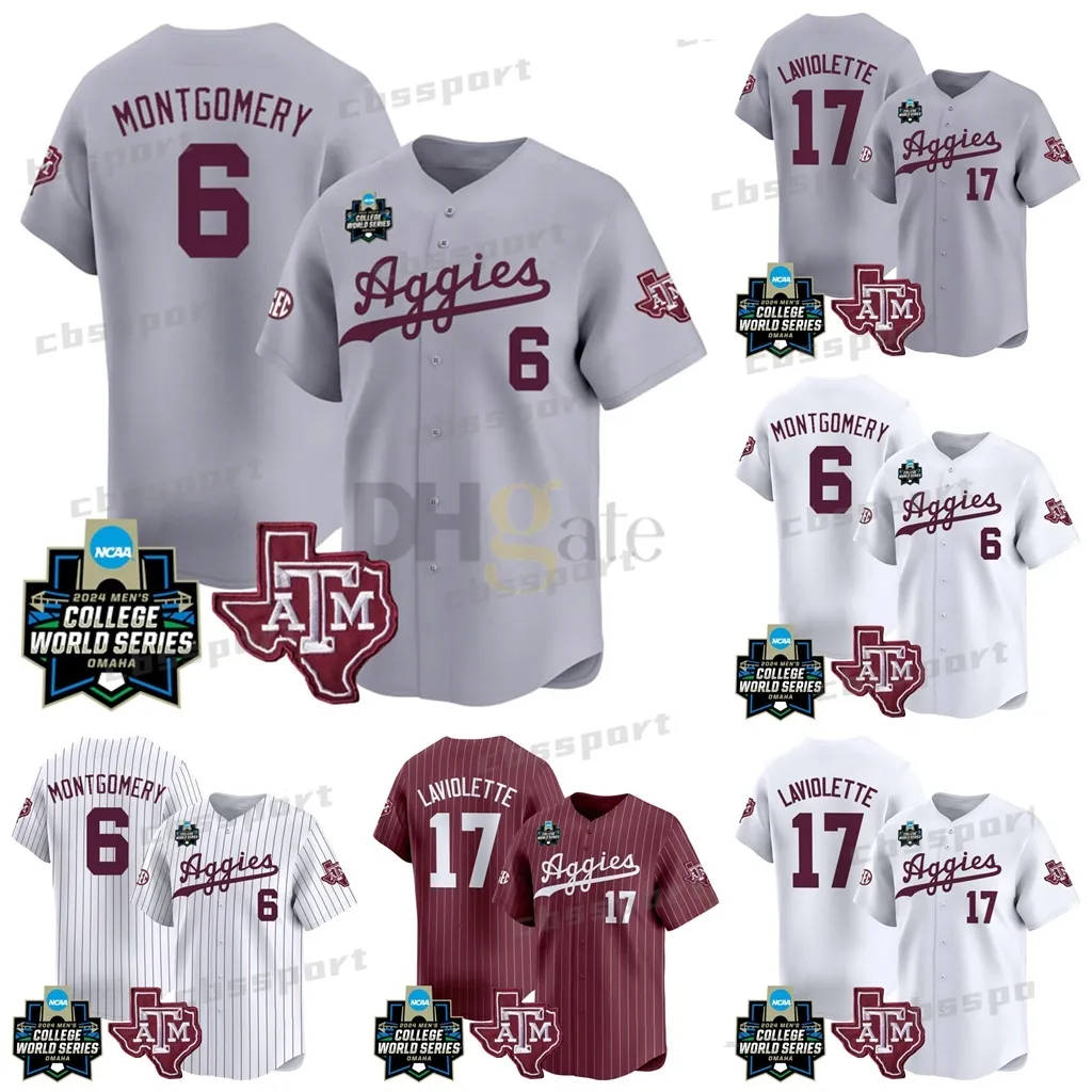 Texas AM College Baseball Jersey Custom Stitched Pinstripe Jersey With ...