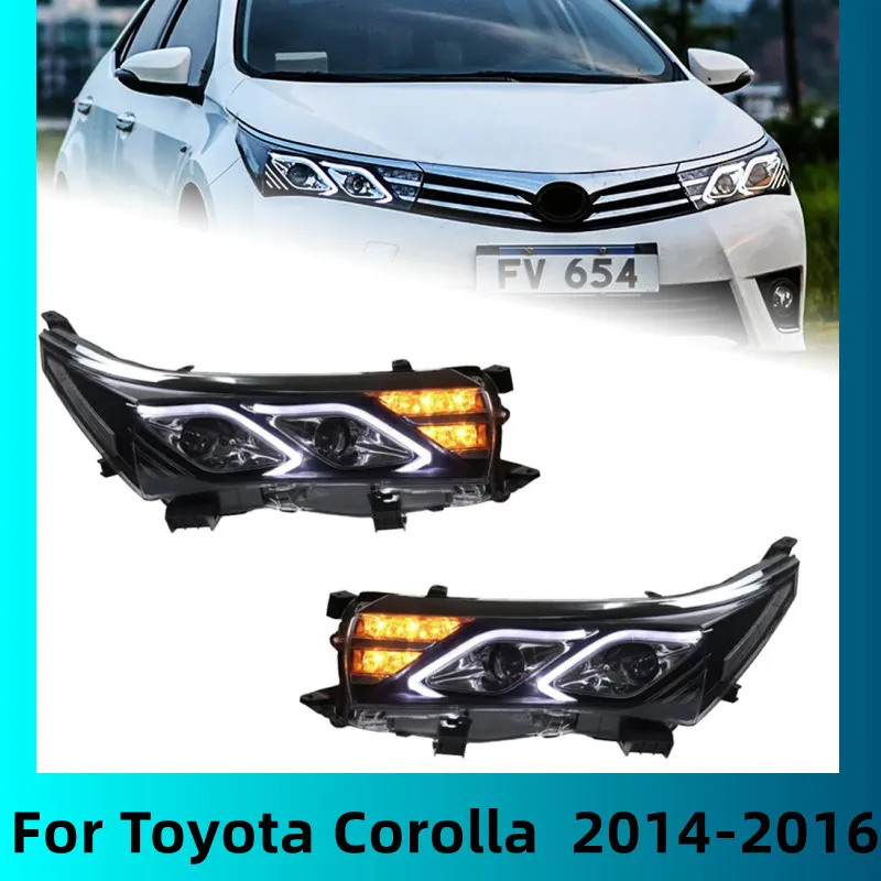 Car Front Headlights For Toyota Corolla LED Headlight 20 14 20 16 DRL ...